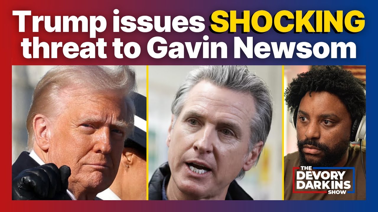 Trump issues SHOCKING THREAT to Gavin Newsom ahead of visit - YouTube