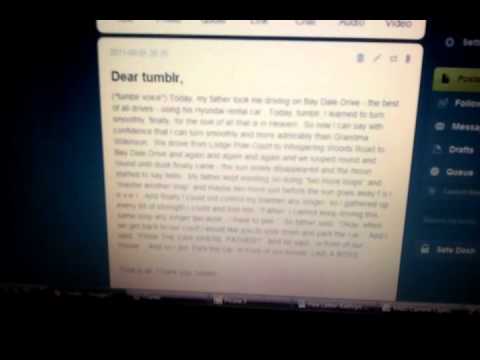 Dear tumblr