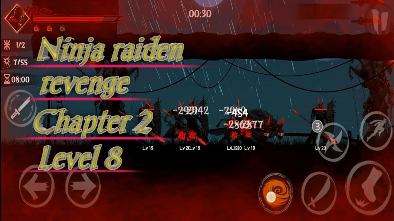 Ninja raiden revenge, Chapter 2 ninja challenge, Level 8 without dying ...