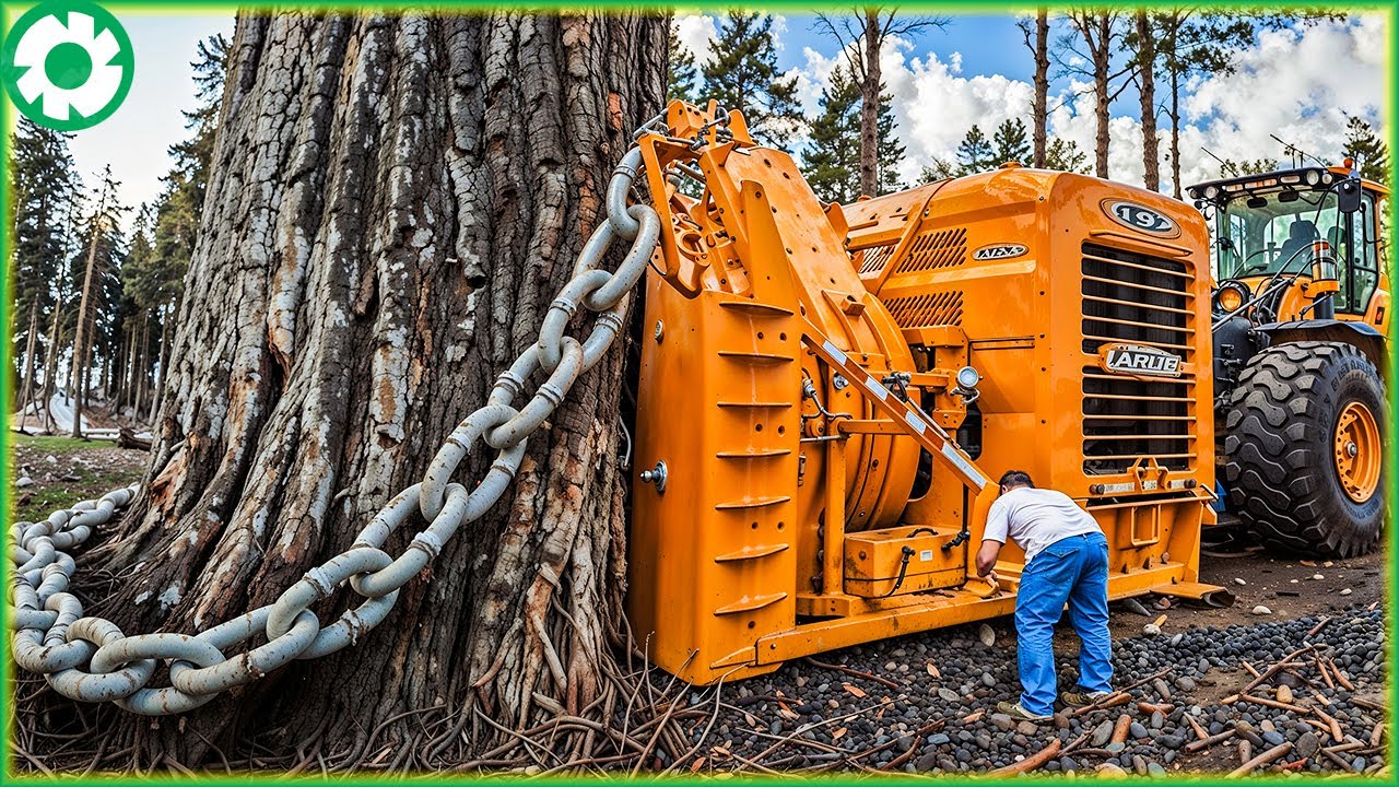 Most Big Chainsaw Cutting Tree Machines | Biggest Heavy Machinery ...