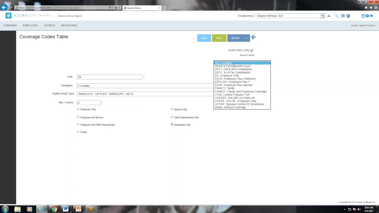 Benefit Enrollment Setup and Validation Tables - YouTube