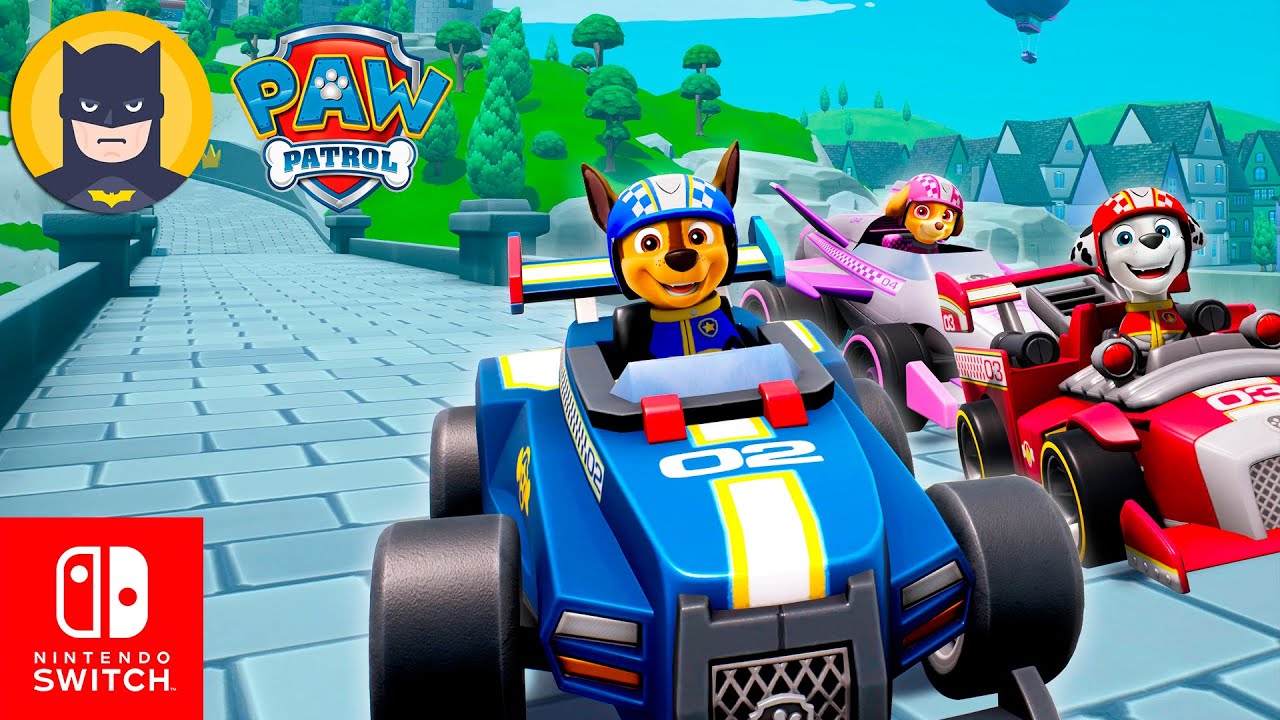 PAW Patrol Grand Prix på Svenska - Nintendo Switch Racerbilar Tecknat ...