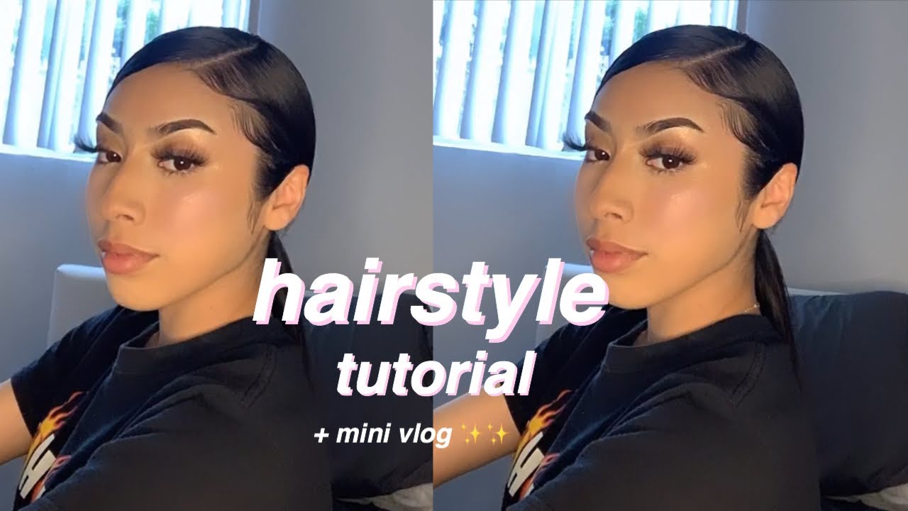 side slick back hair tutorial - YouTube