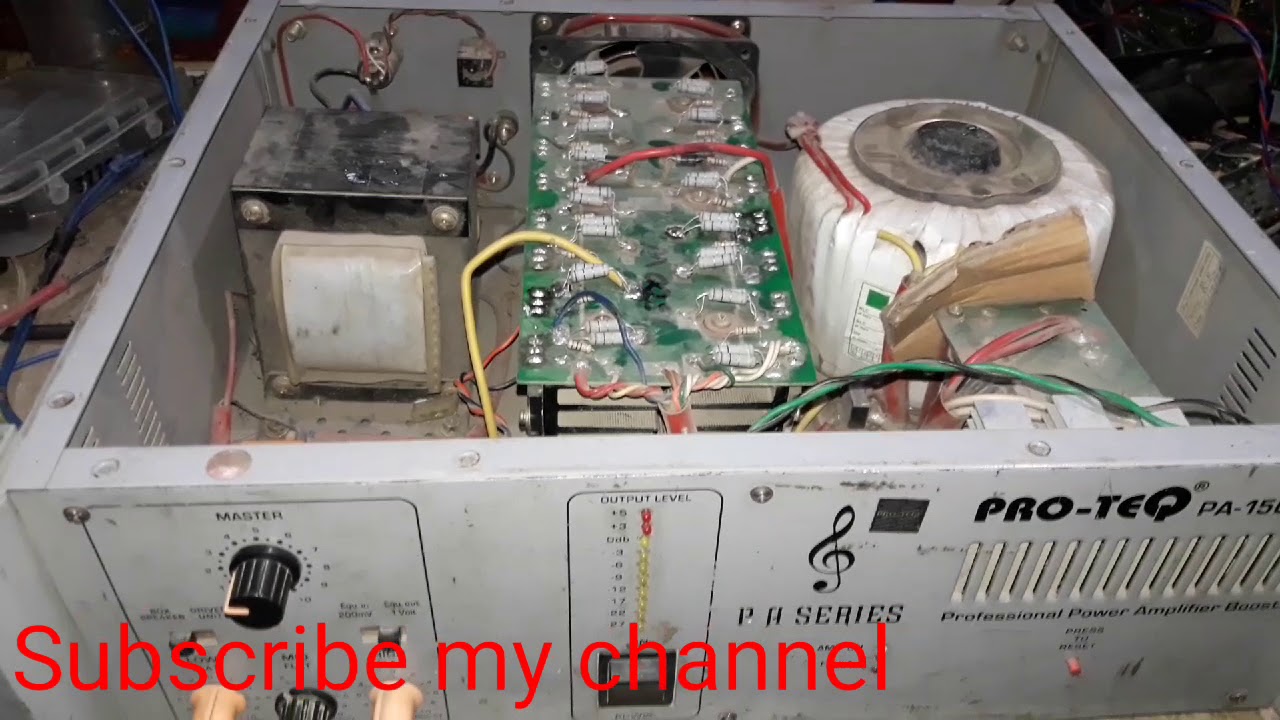 PRO - TEQ PA 1500 WATT AMPLIFIER REPAIR AND TESTING - YouTube