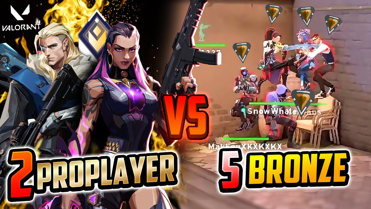 โปรเพลเยอร์ 2 Vs 5 บรอนซ์ | Valorant Ft.viperdemon,เฮียโก้ - YouTube