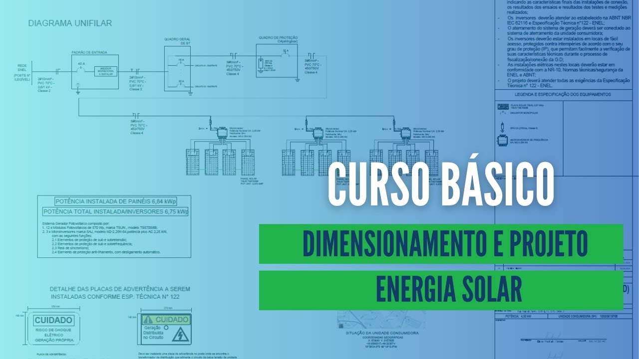 Aula 6 - Curso de Dimensionamento e Projeto de Energia Solar: Datasheet ...