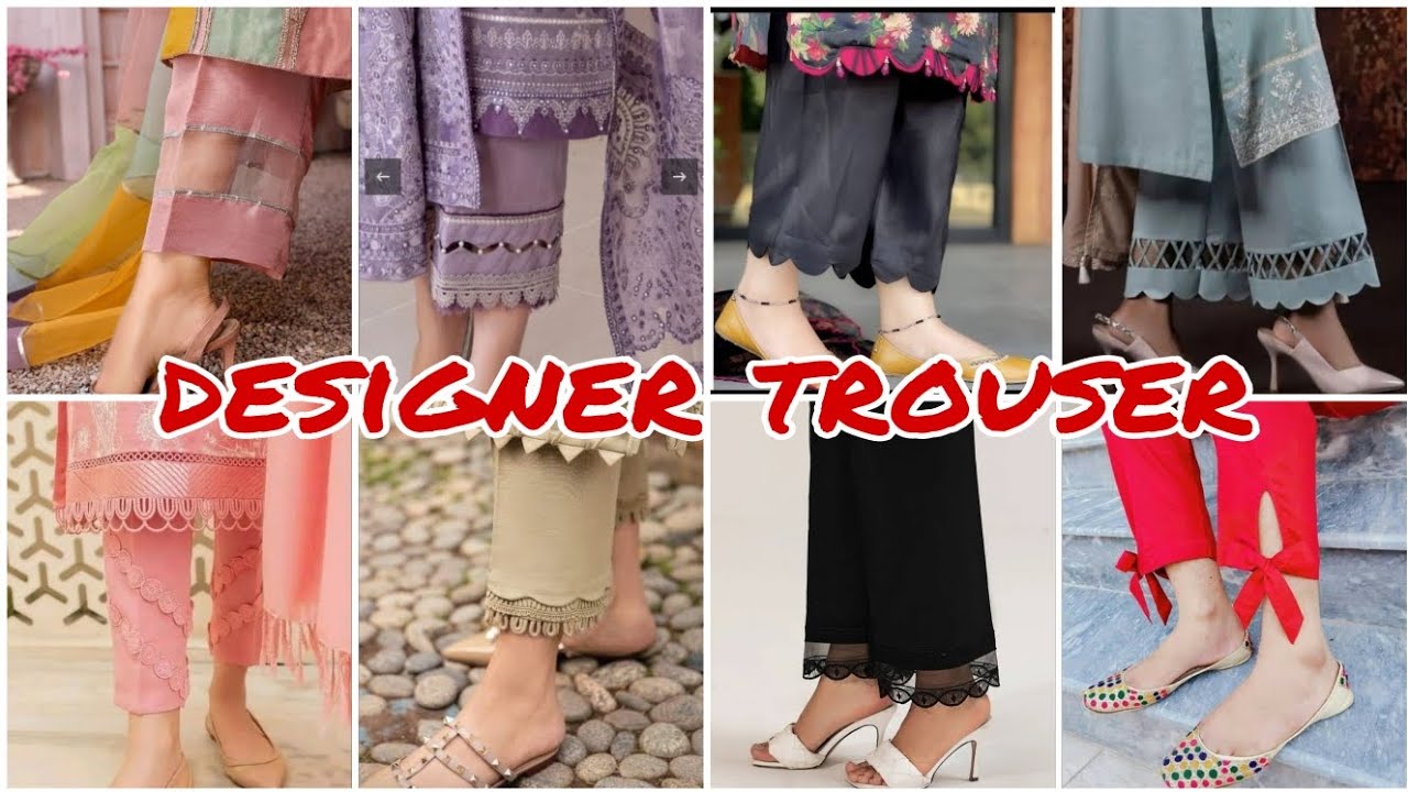 stylish trouser designs / latest plazo pant / pakistani trouser style ...
