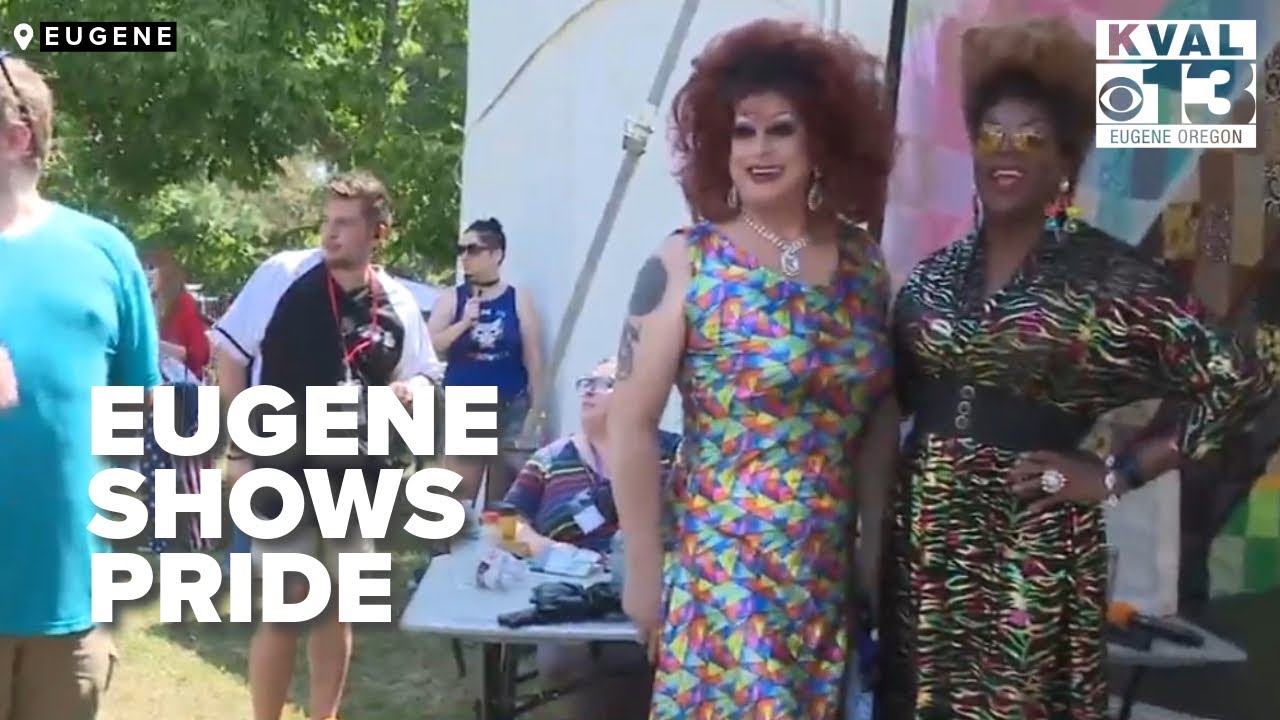 Thousands attend Eugene Pride in the Park Festival! - YouTube