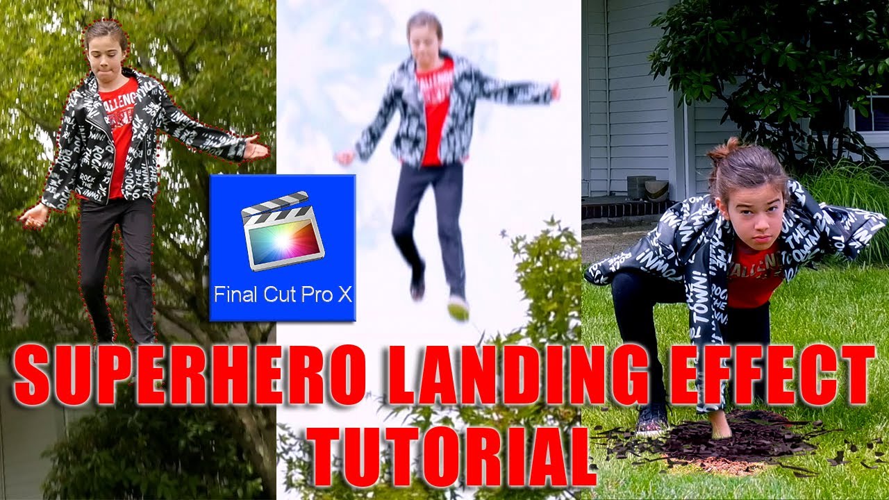 SUPERHERO LANDING effect tutorial! Final Cut Pro - YouTube