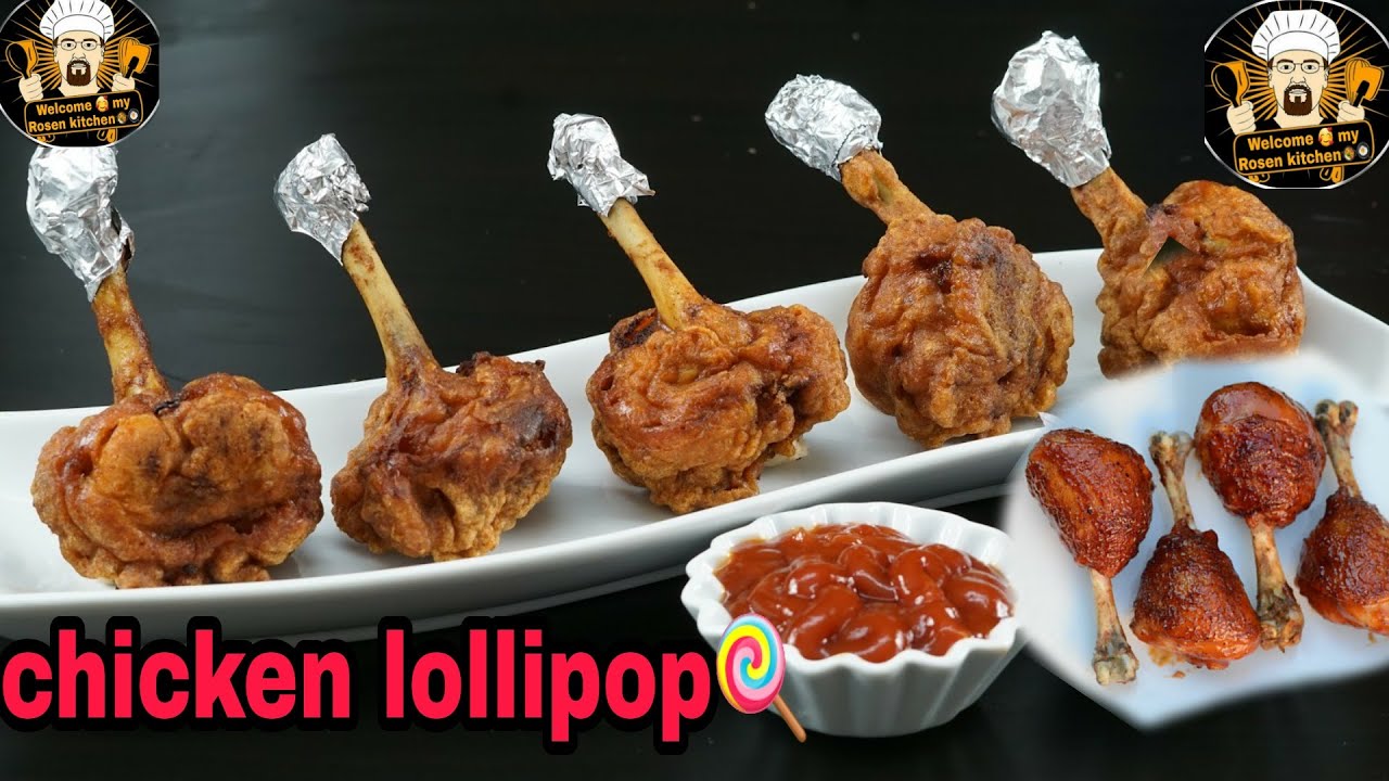 #Rosen_kitchen #super_easy_and_crispy_chicken_lollipop🍭 recipe - YouTube