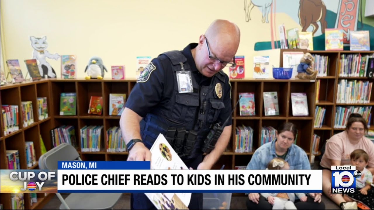 Police chief in Michigan connects with community, including children ...
