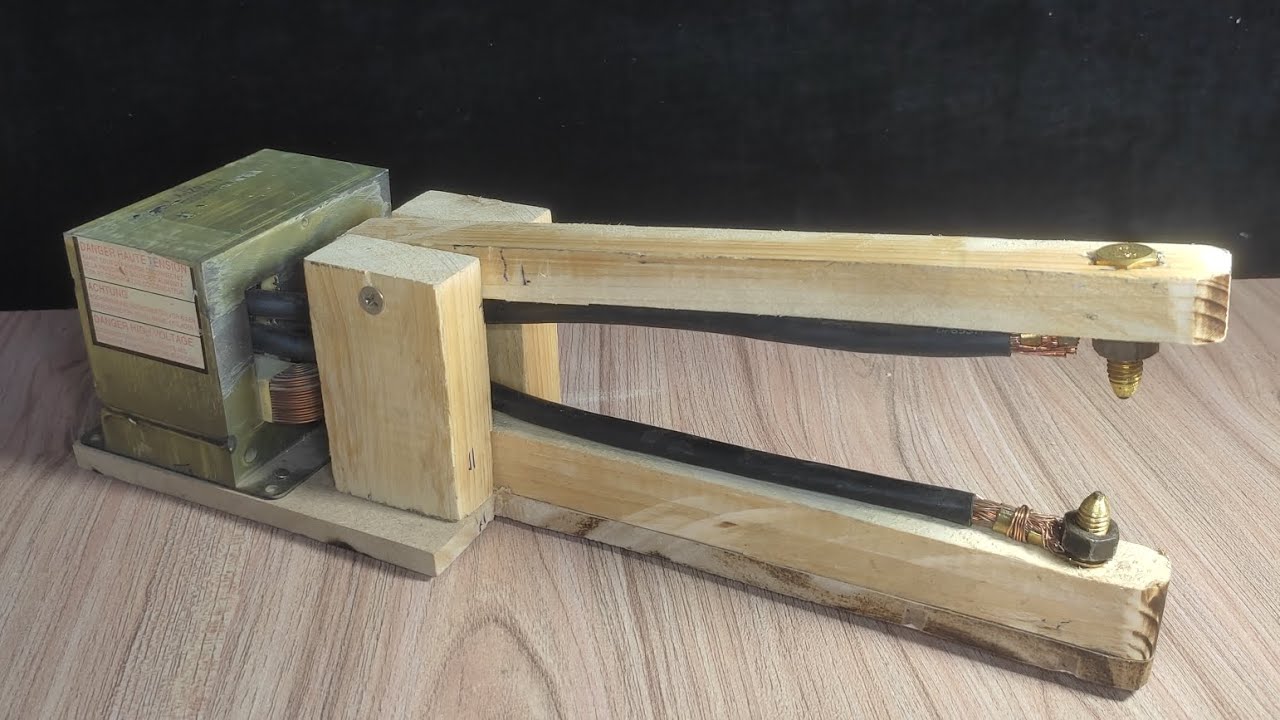 making spot welding machine using microwave transformer | homemade spot ...
