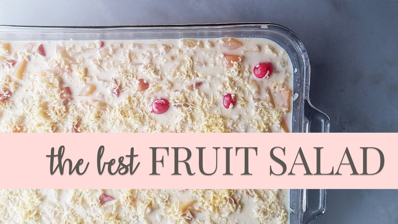 How to Make Fruit Salad | The Best Filipino Fruit Salad - YouTube