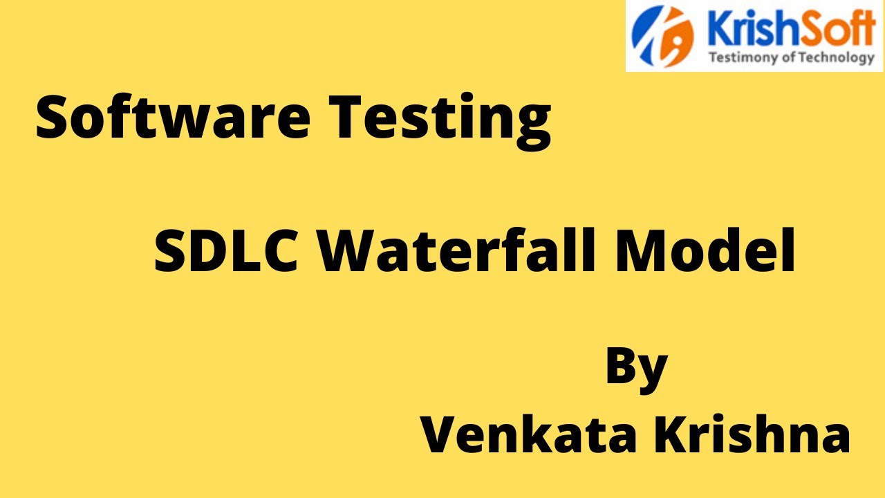 Manual Testing Tutorial 8 - SDLC Waterfall Model - YouTube