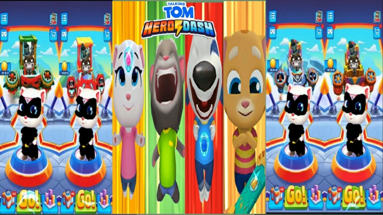 TALKING TOM HERO DASH -- BLACK COLOUR SUIT ALL ANGELA ALL HERO ...