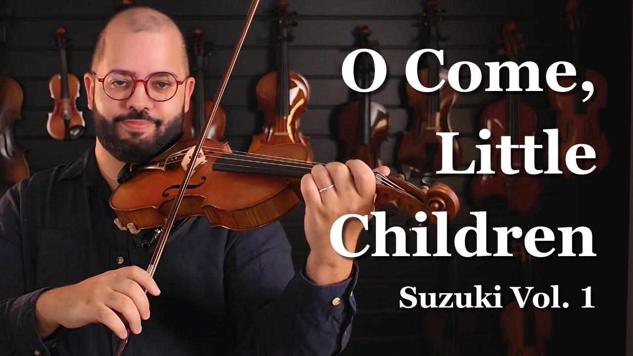 O Come, Little Children | Suzuki Vol. 1 | Violino e Metrônomo em 60 ...