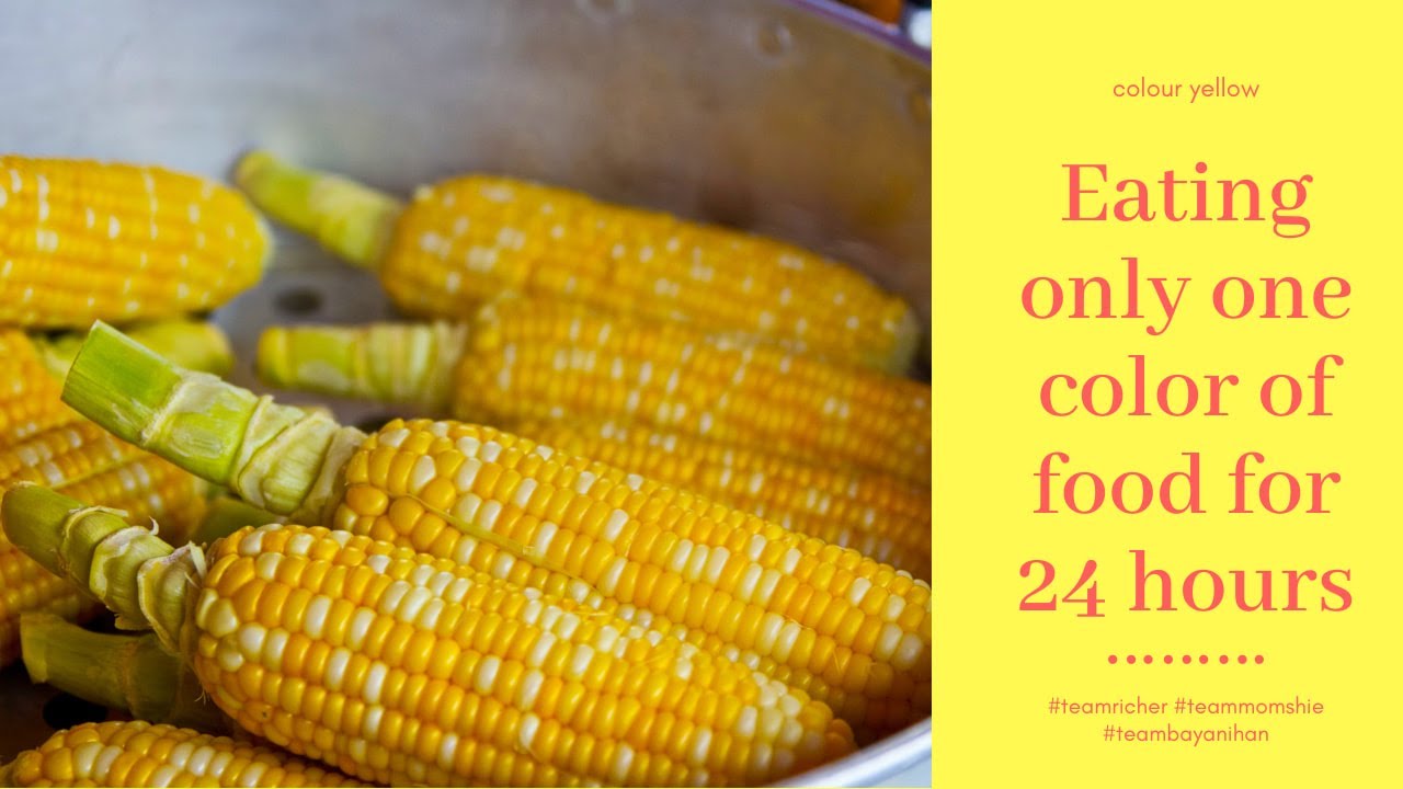 Eating only one color of food for 24 hours - YouTube