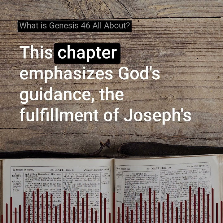 Genesis Chapter 46- One Minute Scripture Study Time! - YouTube