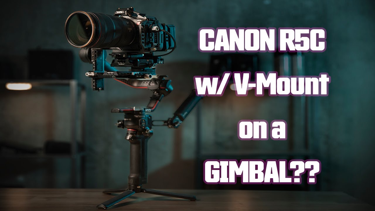 Canon R5C Rig with VMount Battery on a Gimbal - YouTube