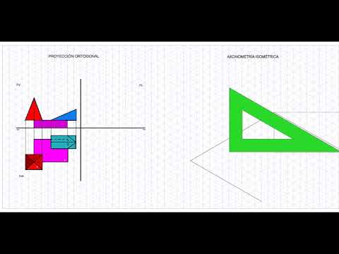 Axonometría isométrica a partir de proyección ortogonal - YouTube