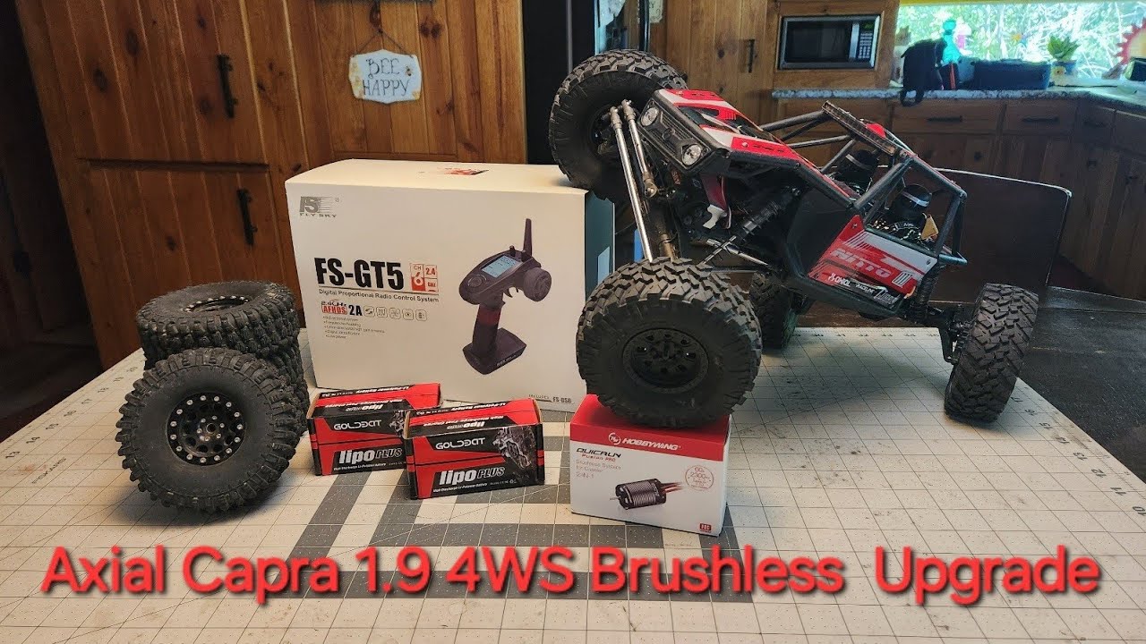 Rc Rock Crawler 1/10 Axial Capra 1.9 4ws Brushless Upgrade Explained ...