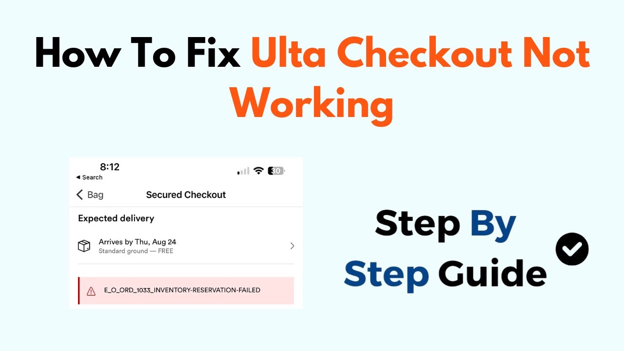 How To Fix Ulta Checkout Not Working - YouTube