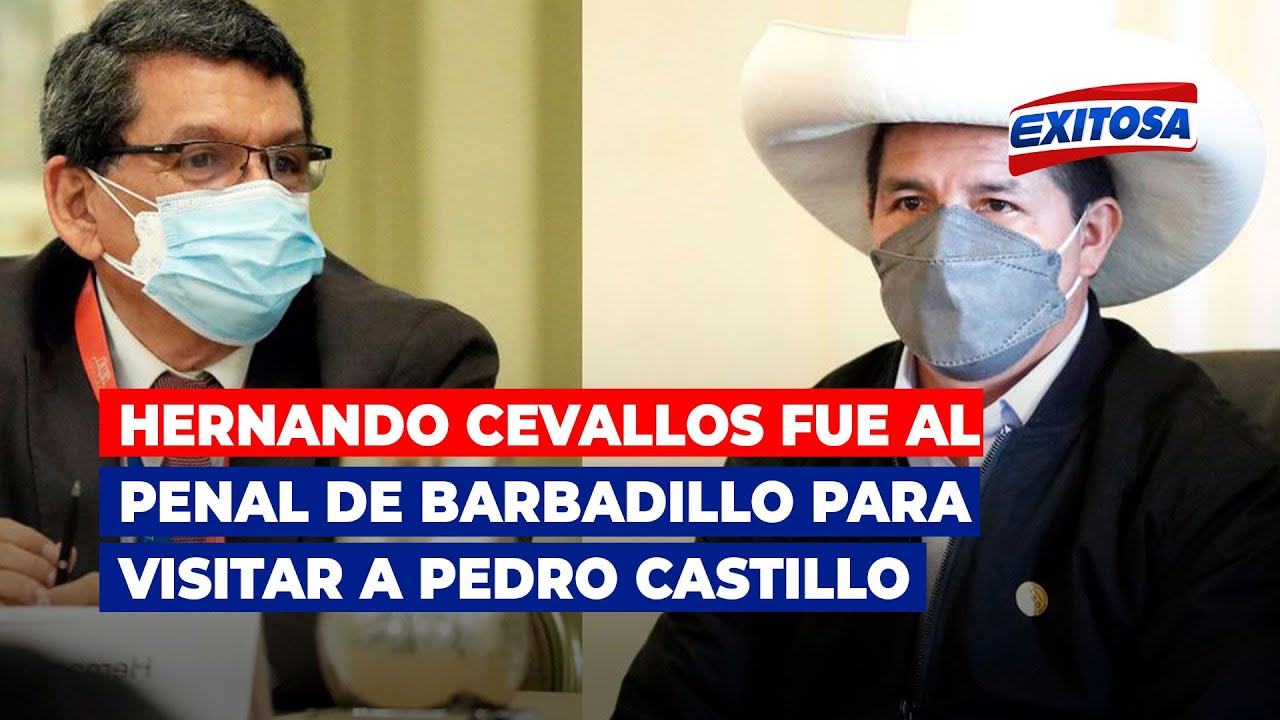 🔴🔵Hernando Cevallos fue al penal de Barbadillo para visitar a Pedro Castillo - YouTube