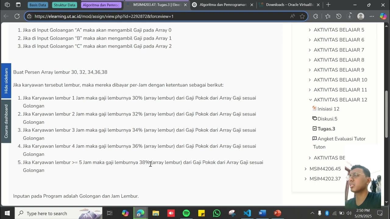 Tugas 3 Algoritma dan Pemrograman - YouTube