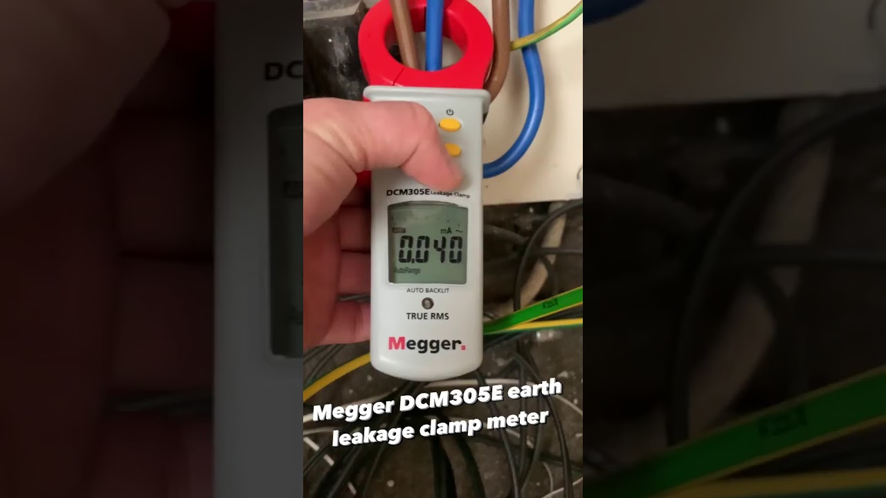 Megger DCM305E earth leakage clamp meter - YouTube