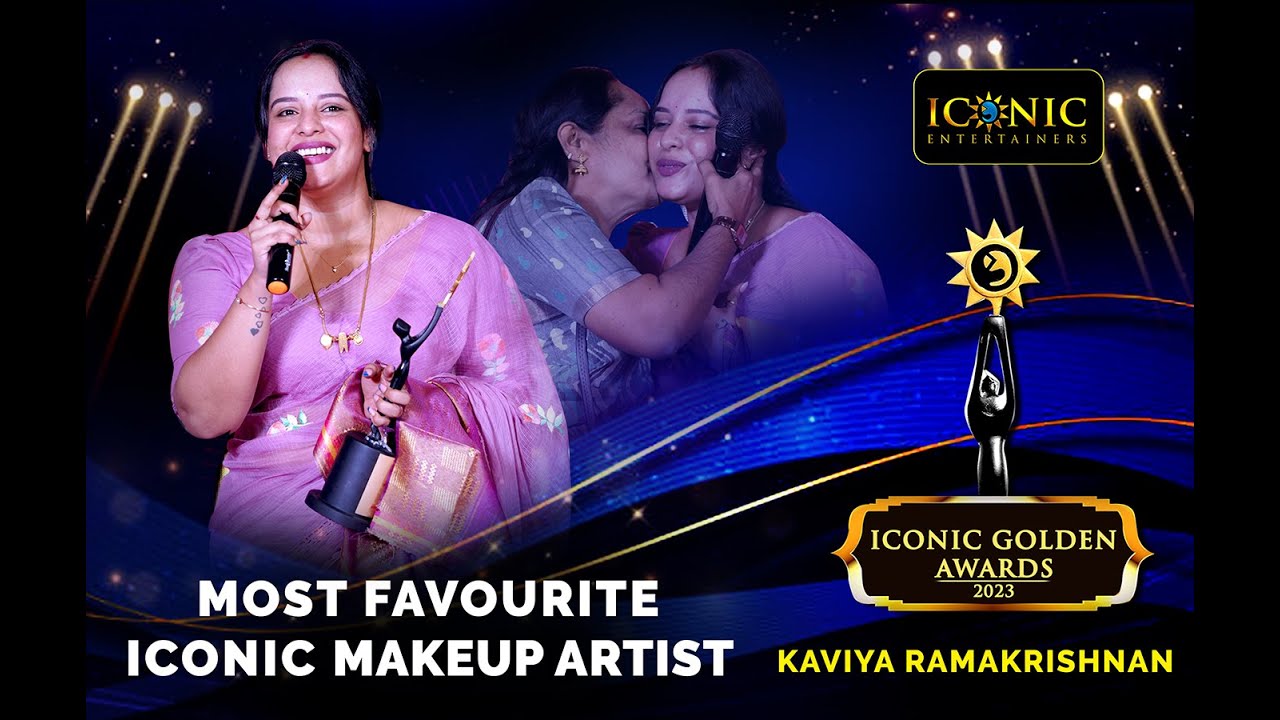 ICONIC GOLDEN AWARDS 2023 | KAVIYA MAKEUP ARTIST | BEST INFLUENCE ...
