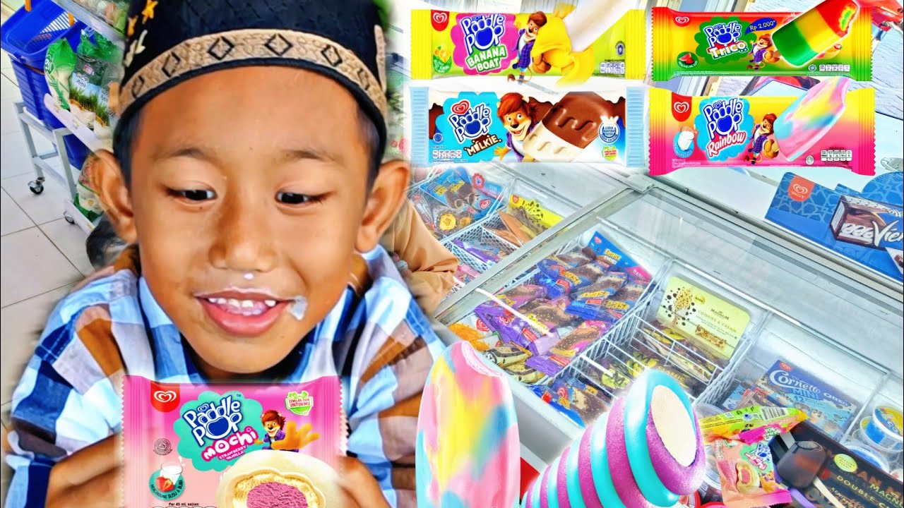 DRAMA BORONG SEMUA ES KRIM PADDLE POP,ADA PADDLE POP BANANA, PADDLE POP ...