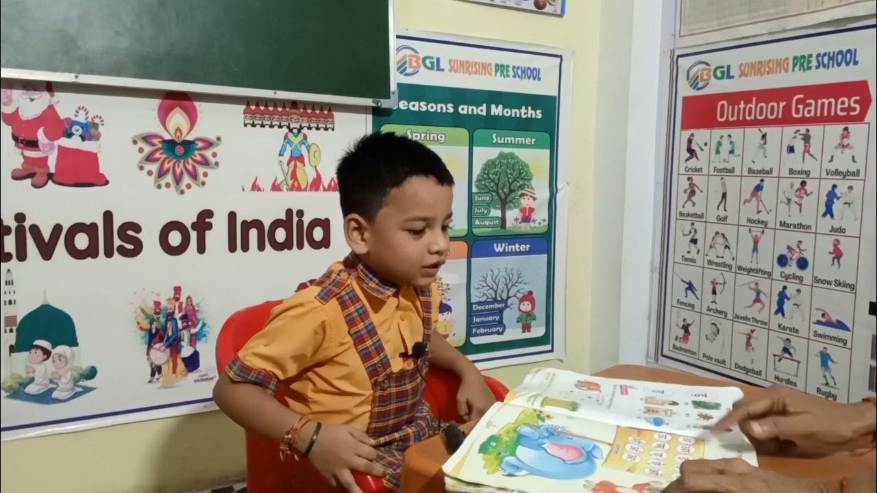 Kanha Gupta | LKG Class | Hindi Oral | Half Yearly Exam | SA-1 Exam ...