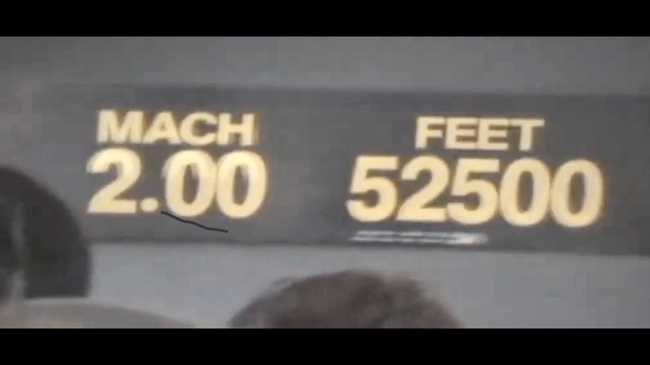 Concorde. Free flight. 50,000 feet high! Twice the speed of sound ...