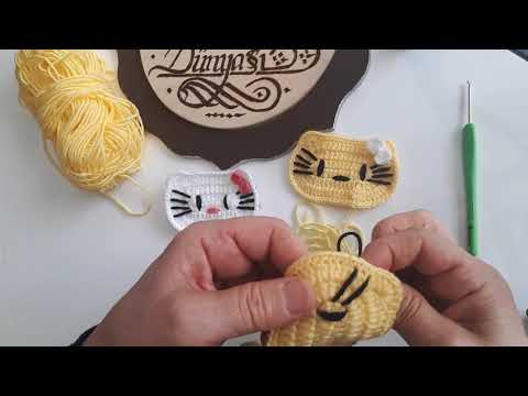 Hello Kitty Figürü Yapımı #diy #tığişi #hellokitty #crochet #knitting #süsleme #baby