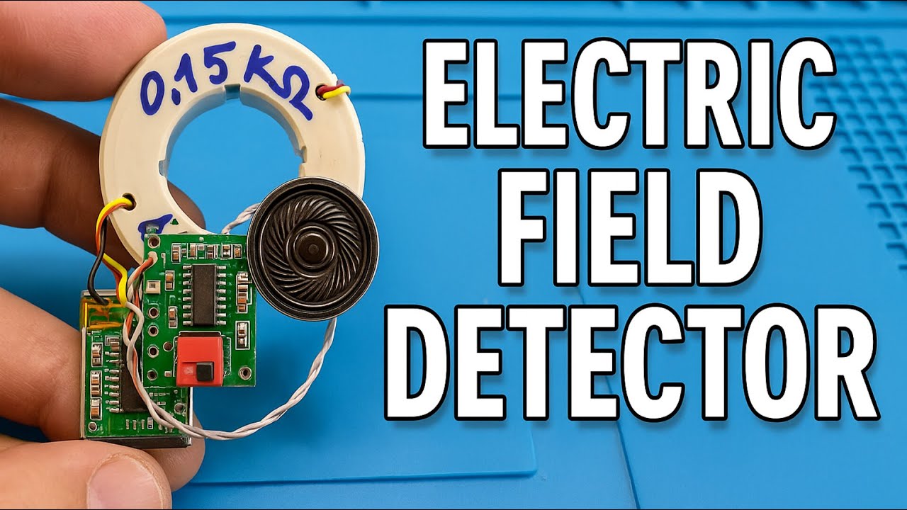 Detect Invisible Signals – Simple Electric Field Detector Build - YouTube
