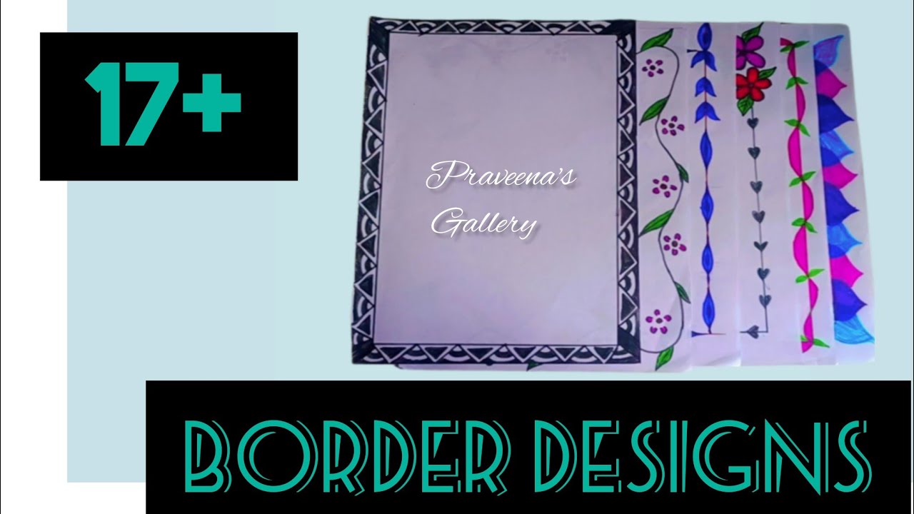 18 Border designs for project | simple and easy border designs | - YouTube