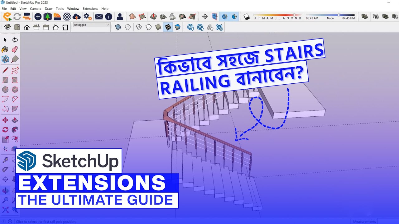 How to create railling with MAJ Rail Sketchup tips and tricks ...