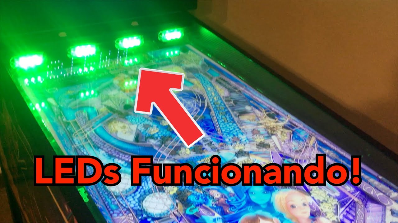 Switch pinball cabinet LEDs funcionando + Tutorial - YouTube