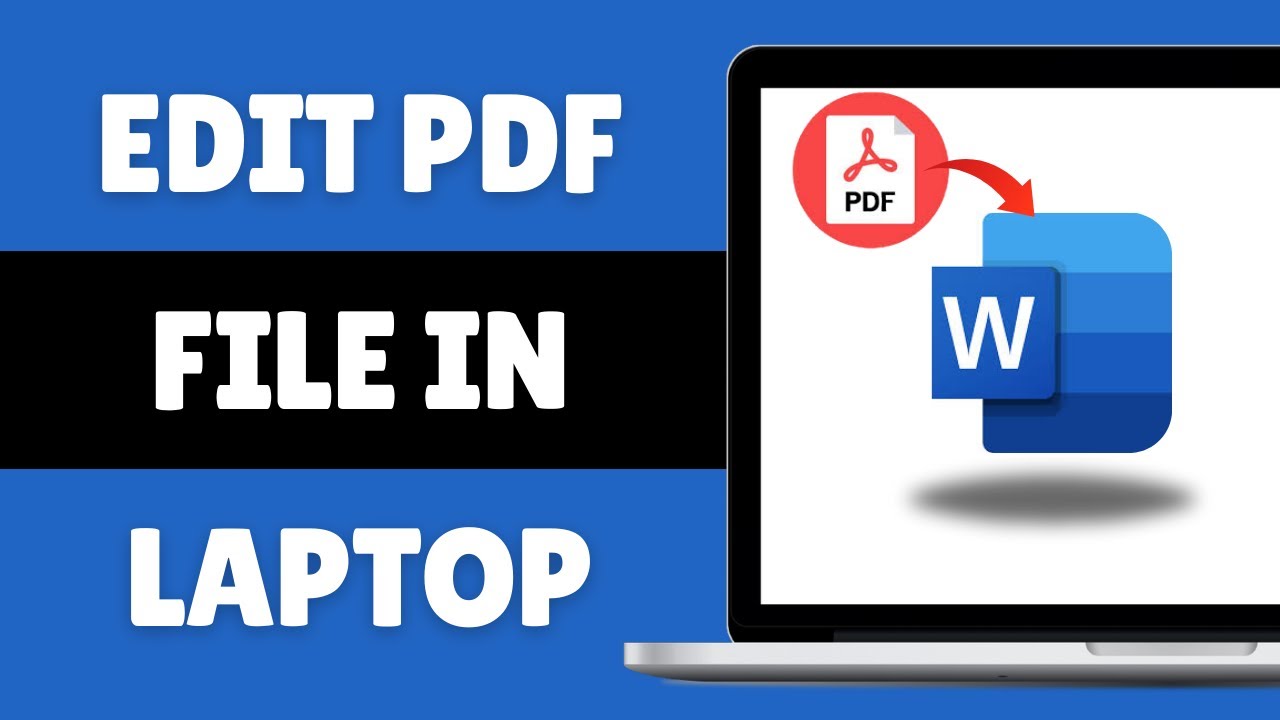 How To Edit PDF File In Laptop - YouTube