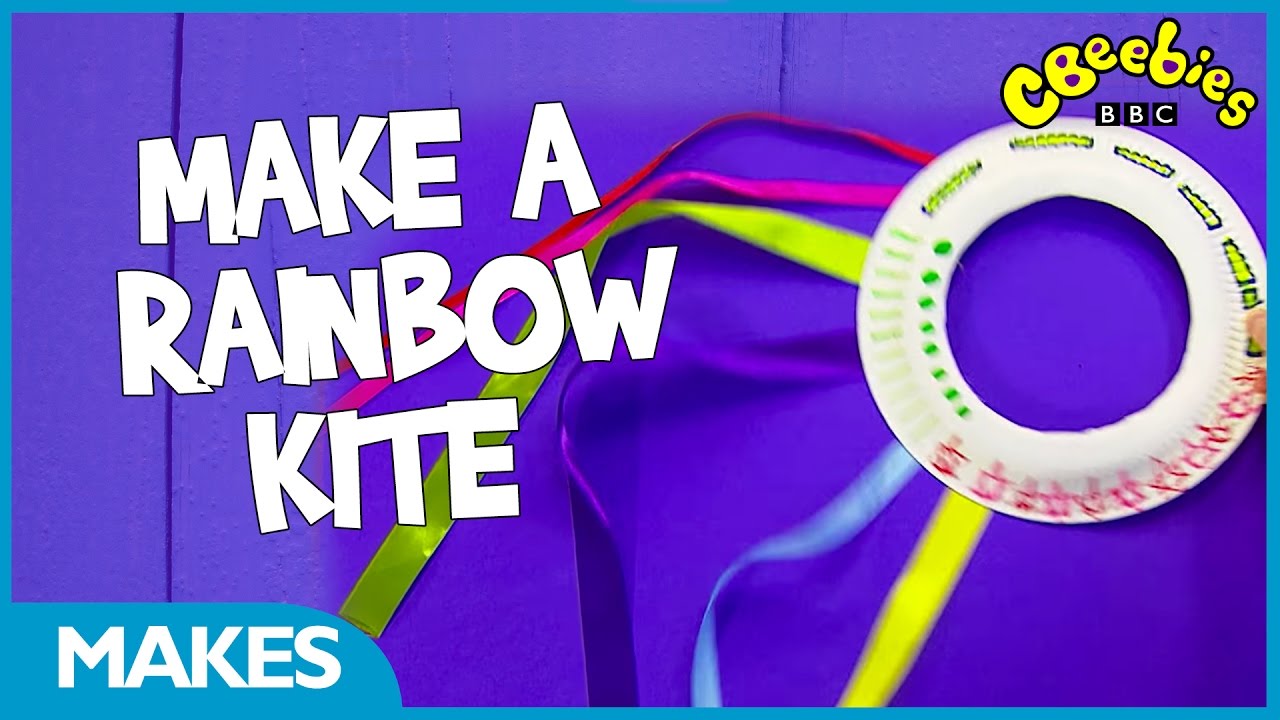 CBeebies Makes | How to make a rainbow kite - YouTube
