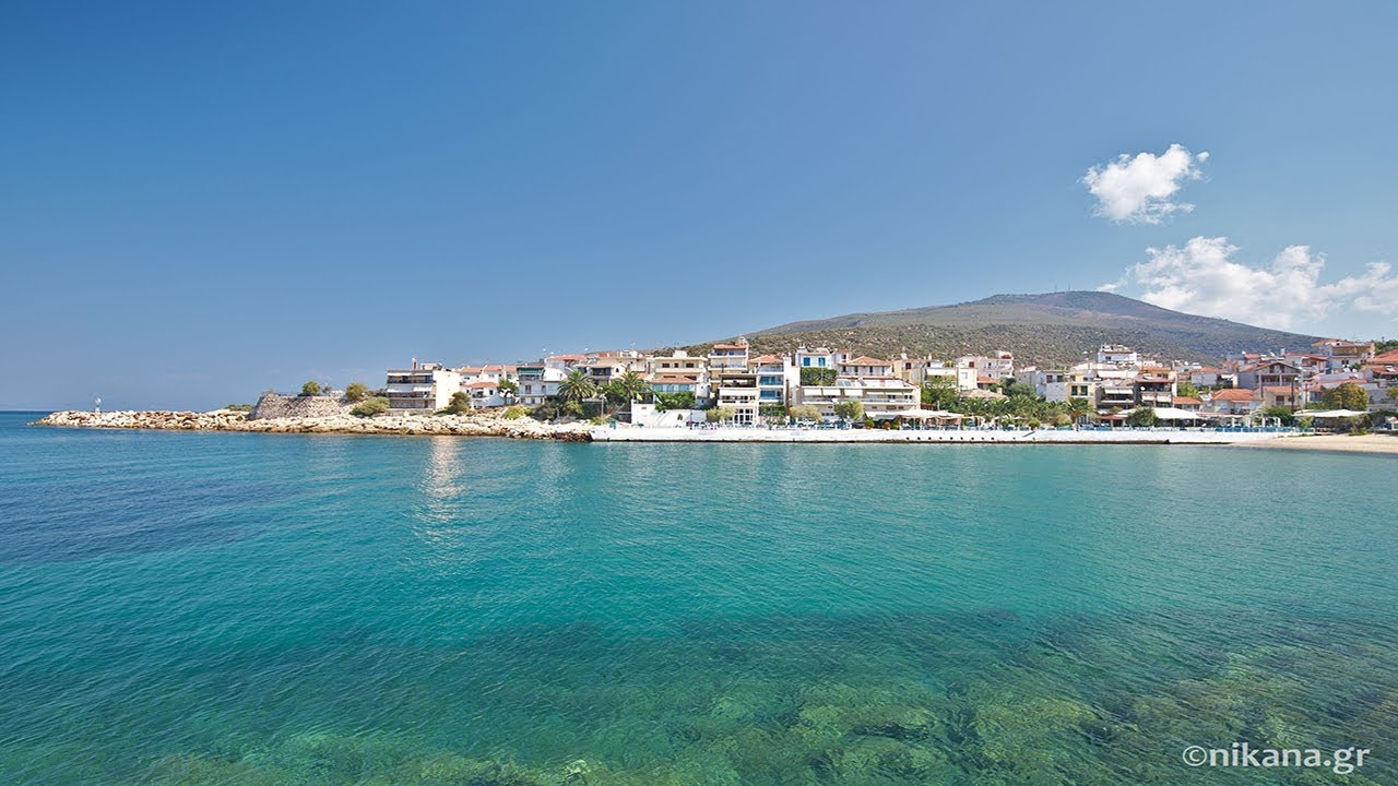 City Beach in Skala Maries (Marion) on Thassos Island - YouTube