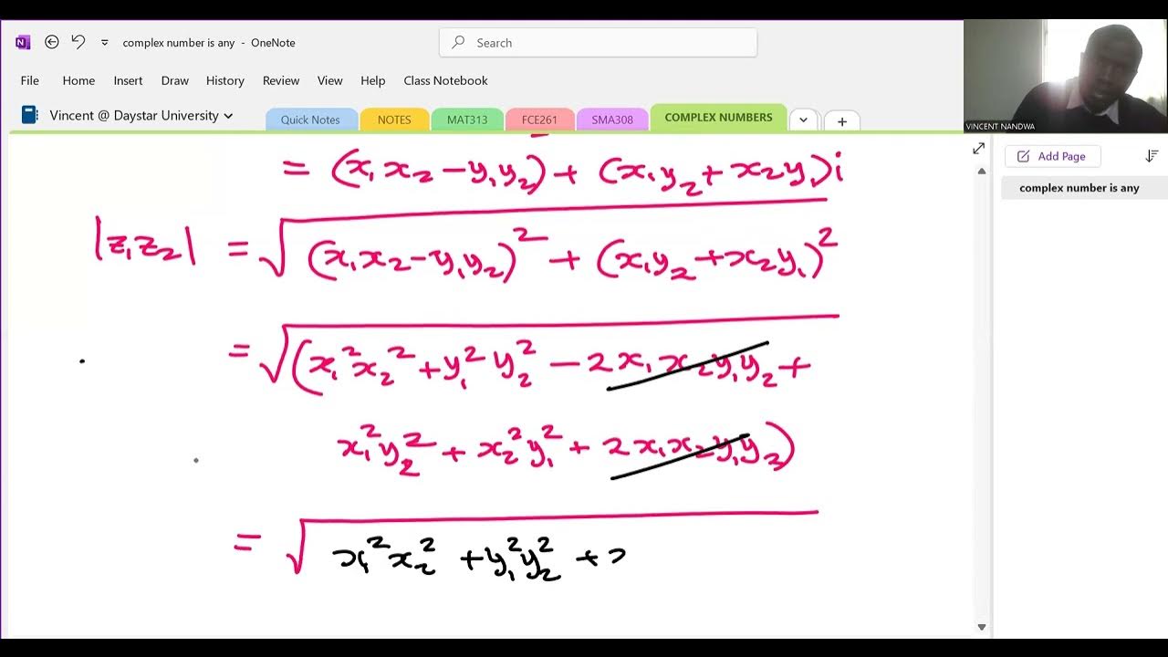 Lecture 6: Complex numbers, multiplication and division of complex ...