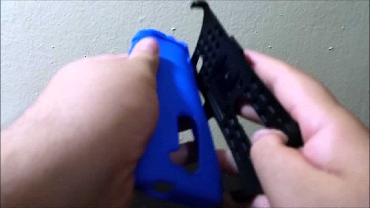 MetroPCS LG Leon Rugged Armor Hybrid Hard Protective Case - YouTube