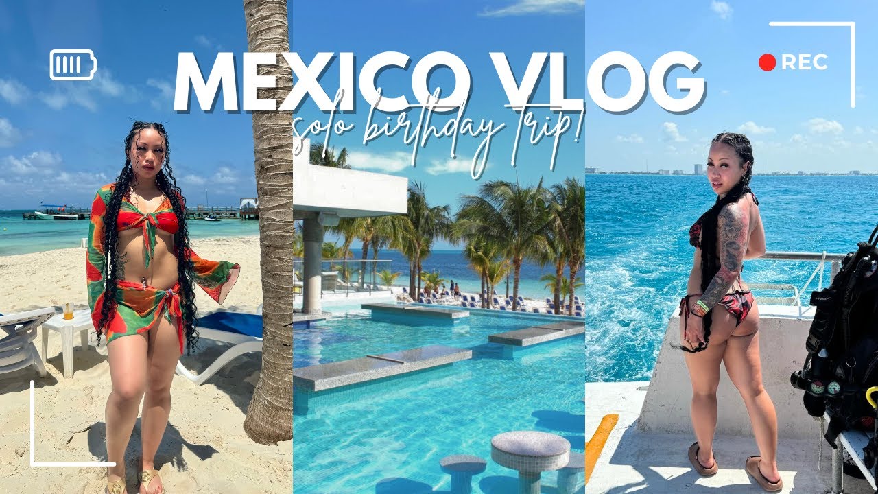 MEXICO VLOG 2024: all inclusive resort, isla mujeres, snorkelling, chichen itza, cenote! - YouTube