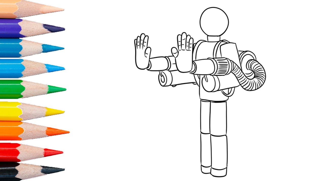 The Player | Poppy Playtime coloring page - YouTube