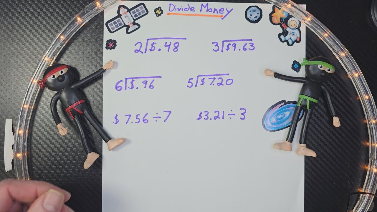 How to Divide a Decimal and Money by a Whole Number - YouTube