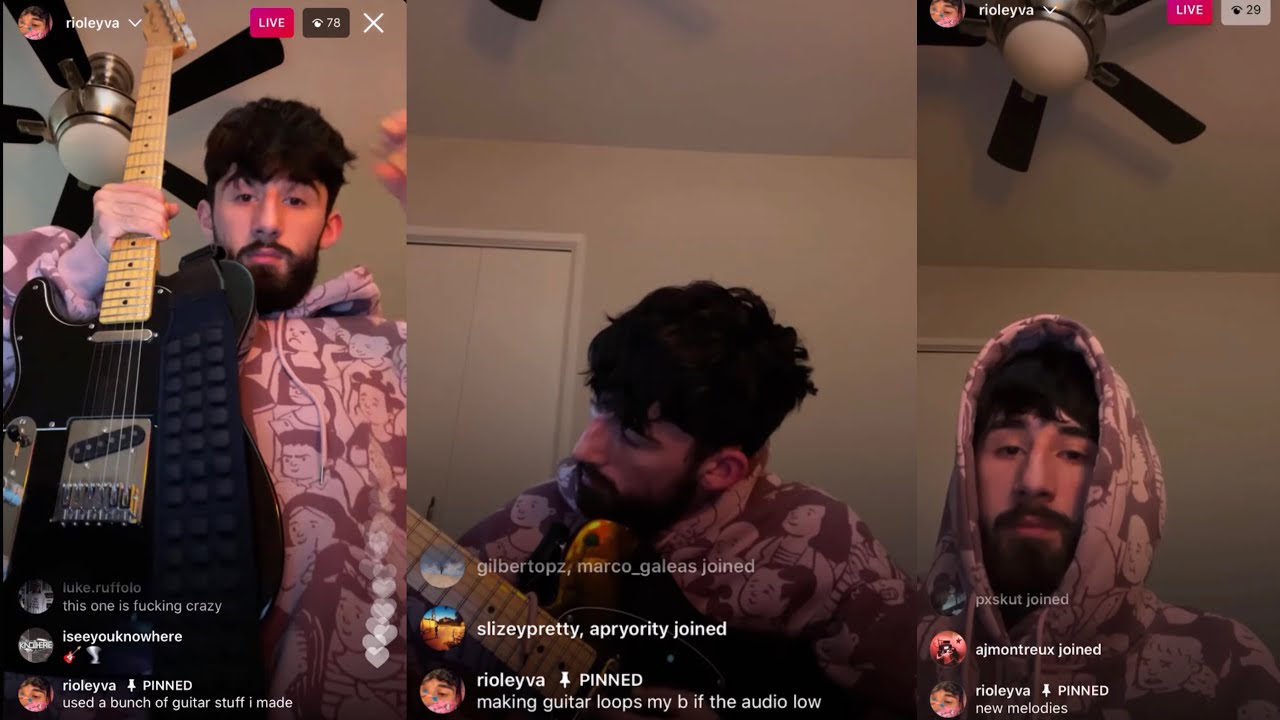 Rio Leyva Making Guitar Loops & Melodies on IG Live (Dec 28, 2021 ...