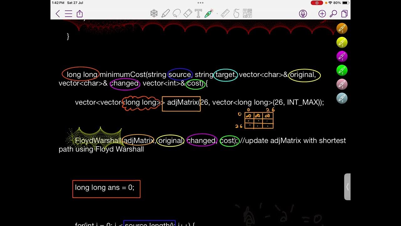 Leetcode 2976 Code Understanding - YouTube