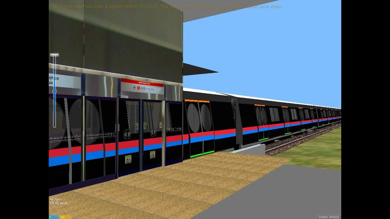 OpenBve: C795 North South Line Test Run - YouTube