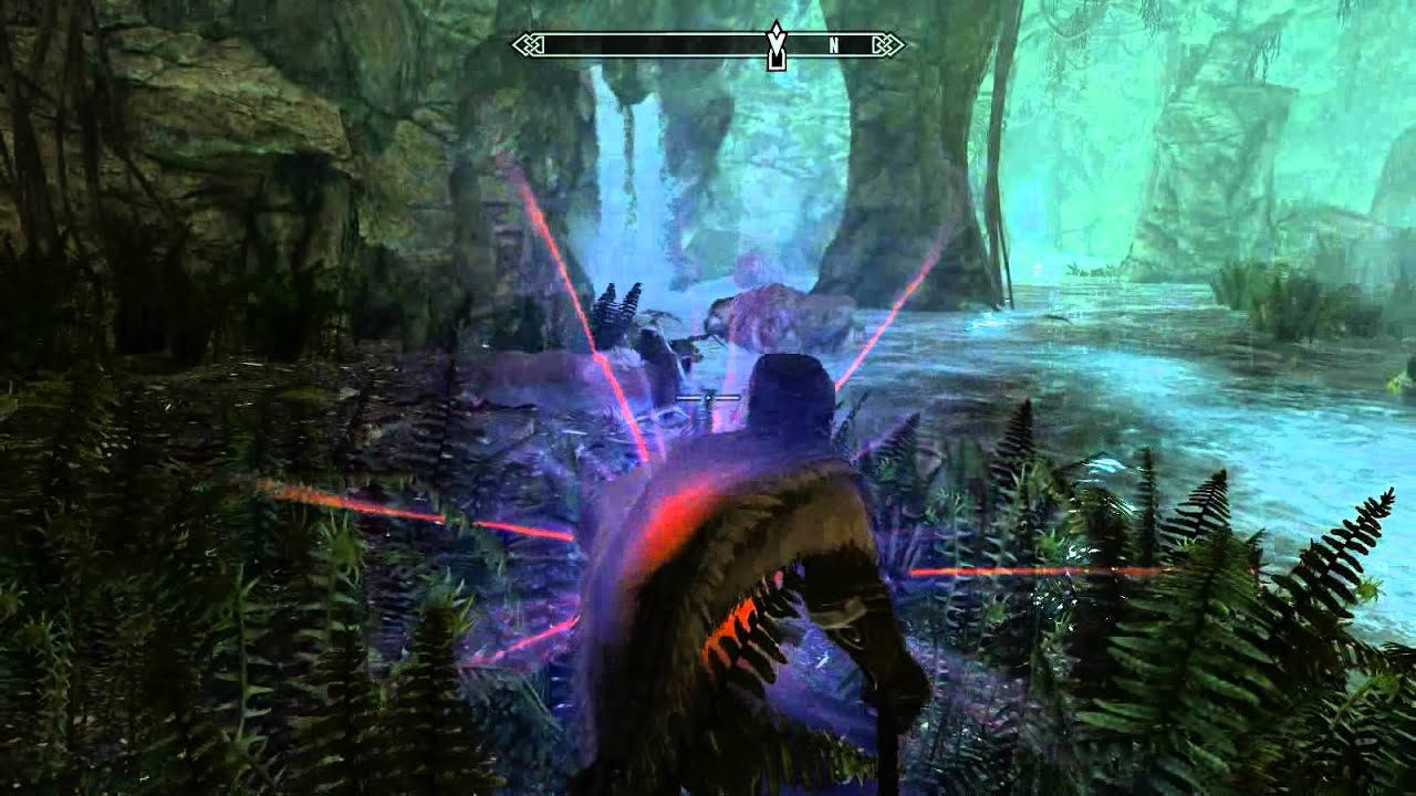 The Elder Scrolls Skyrim - Sneaking with cave bears - YouTube